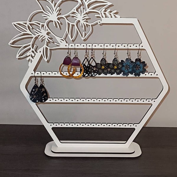Laser Cut Earring Stand Svg Files, Earring Holder Files, Vector Files ...
