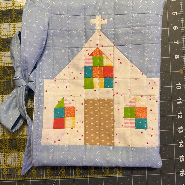 Country Church Quilt Block Pattern PDF - Instructions for 6 Inch, 9 ...