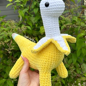 NO SEW Bananasaurus Dinosaur Crochet Pattern - Etsy