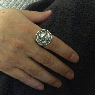 Jesus Christ Ring Sterling Silver .925 Cross God Head Jewellery ...