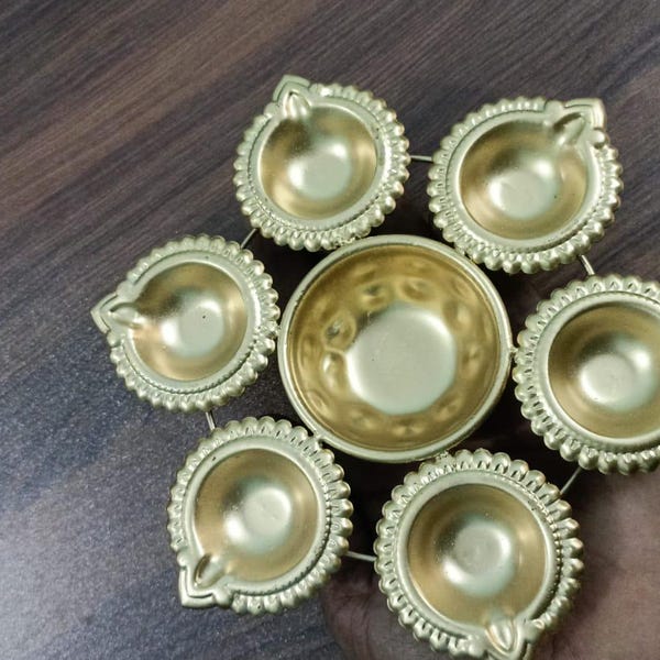 Metal Round Flower Pot, Handi, Vessel, Flower Vase, Handmade Hand ...
