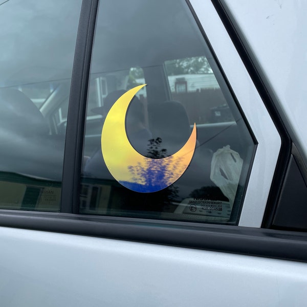 Holographic Crescent Moon Vinyl Decals / Yeti, Car, Laptop Stickers - Etsy
