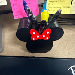 Mickey Mouse 3D Printed Disney Sticky Note Holder for Desk, Work ...