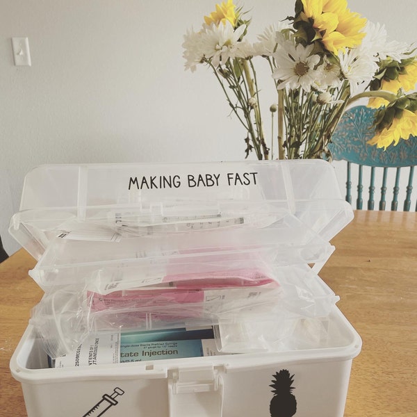 IVF Medication Organizer Storage | IVF Gifts | Med Box | Infertility ...