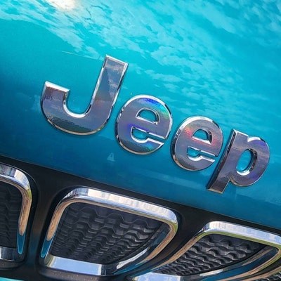 Holographic Sequins Jeep Emblem Sticker Decal, Wrangler JK, TJ, JL ...