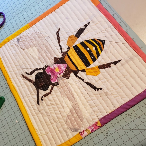 Honey Bee Quilt Paper Piecing Pattern - Etsy