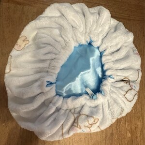 Pink Hearts Plush/ Pink Satin Reversible Bonnet - Etsy