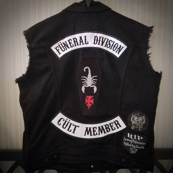 Custom Motorcycle Biker Patches,personalized Embroidery Rocker Patch ...