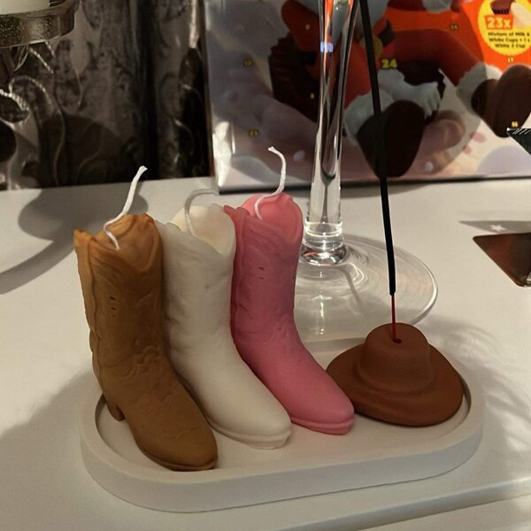 Handmade Cowboy Boots Candle | Western Home Decoration | Unique Gift ...