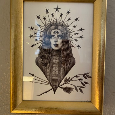 The Oracle Fine Art Print Third Eye Star Crown Halo Victorian Gothic ...