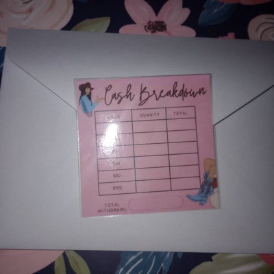 10 Dollar Savings Challenge, Disco Cowgirl Themed, Digital Download, A6 ...