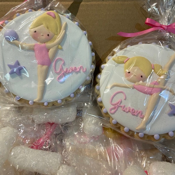Gymnastic Girl/boy Cookies With the Colors of Your Theme Party - With ...