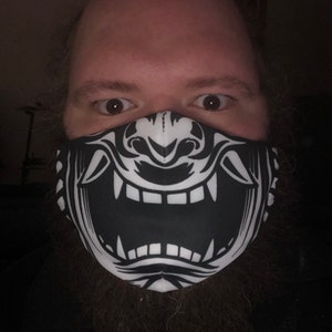 Tiger Face Mask Halloween Costume Open Mouth Teeth Filter | Etsy