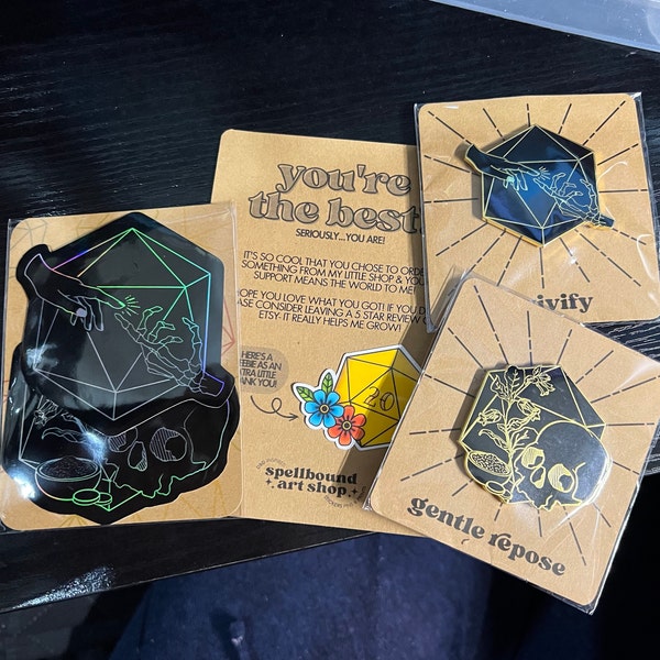 Spell Inspired Enamel Pins DND Pins TTRPG Pins - Etsy