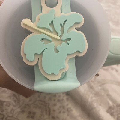 Hibiscus Flower Stanley Tag, Stanley Cup Accessory, Hibiscus Gifts ...