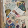 50 Pieces of Vintage Paper Ephemera Pack, Postcards Envelopes, Stamps ...