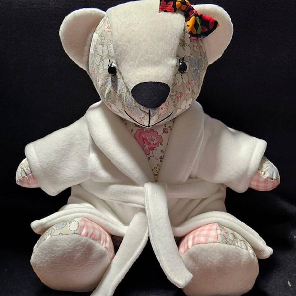 DRESSING GOWN PDF Pattern & Tutorial. Fits 15-18 Inch Bears Such as ...