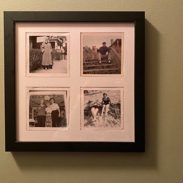 Matted Instagram Collage Photo Frame - 4" X 4" Photos | Multiple ...