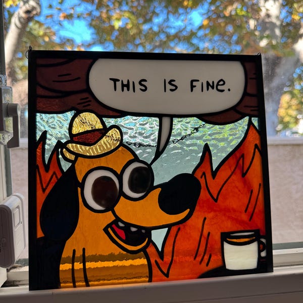 This is Fine Stained Glass Panel - Internet Meme - Leaded Glass ...