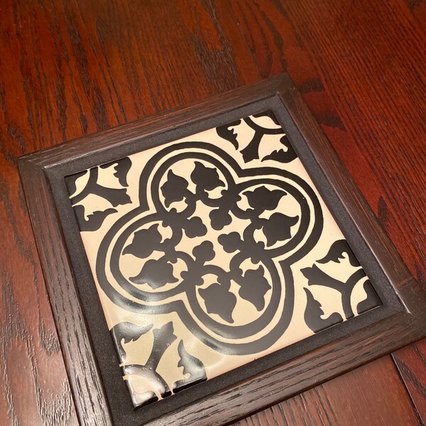 Trivet Handcrafted Oak Wood Frame - 10.5"x10.5" (outside Dim) With 4 ...