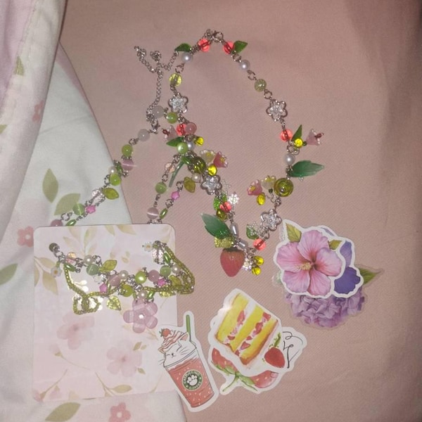 Pearl Necklace, Y2k, Pixie, Fairycore, Layered Pearl Necklace ...