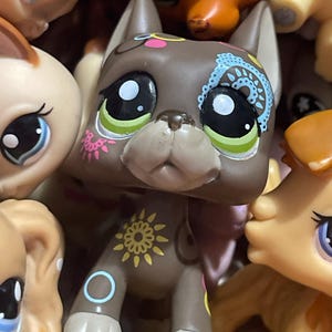 Littlest Pet Shop LPS Yellow Border Collie RARE #1194 - Etsy