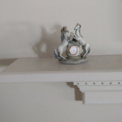 Vintage Montefiori Italy Figurine Clock, Beautiful Girl Lady Lounging ...