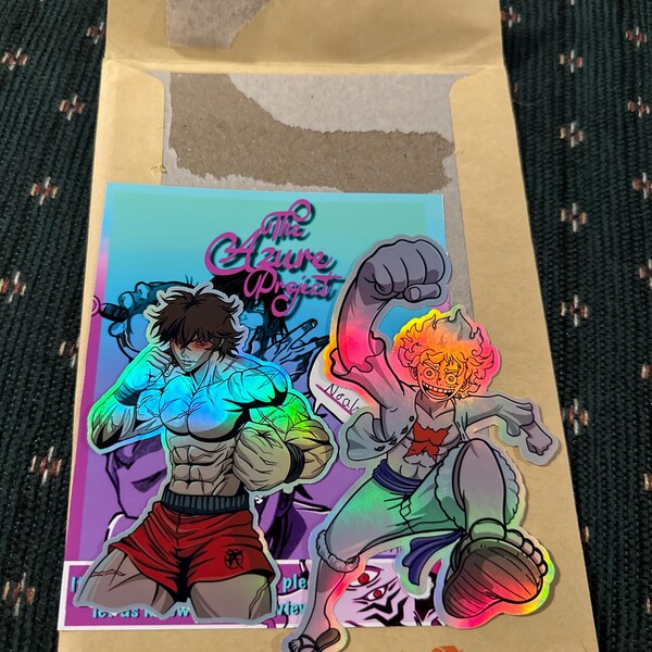 Baki Hanma Holographic Sticker | Baki | Anime | Manga | Fan Art ...
