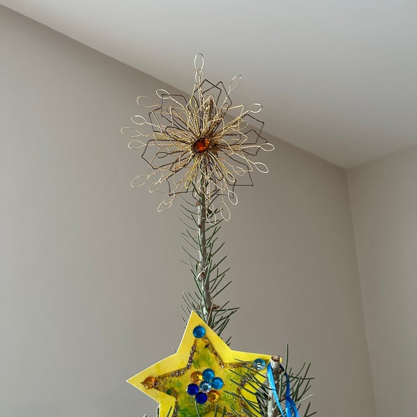 Tree Topper for Christmas Tree Inside or Out Snowflake Tree Topper ...