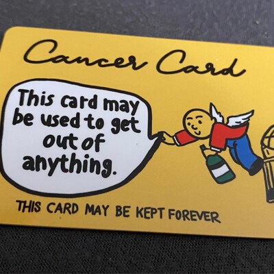 The Cancer Card Funny Cancer Gift Option to Add Magnet Cancer ...
