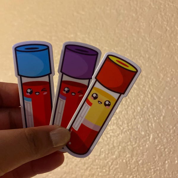 Serum Separator Blood Tube Sticker | Phlebotomy Sticker | Clinical ...