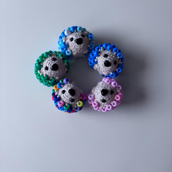 Beaded Fidget Hedgehog Crochet Pattern | Crochet Fidget Toy | Fidget ...