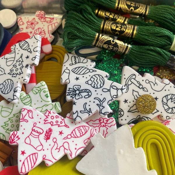 Christmas Tree Clay Cutter Shape | Cookie Cutter | Tree Decorations ...