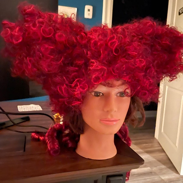 2 Venetian Masks Colombina Full Face, in Papier-mâché With White Base ...