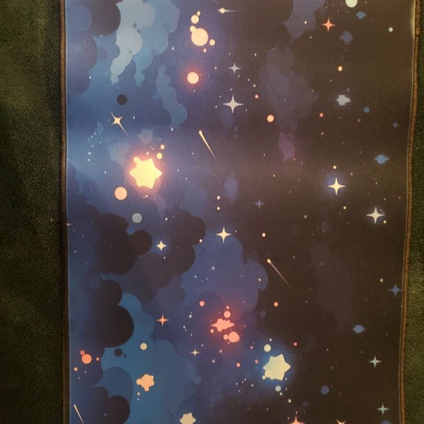 Mushroom Deskmat Anime Cat Mouse Pad Cute Green XL Mousepad Cat Desk ...