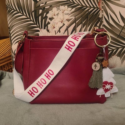 Rustic Winter Keychain, Christmas Pine Tree Tassel, Tiny Hand ...