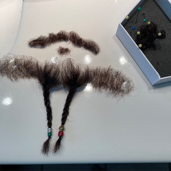 Realistic Fake Tony Stark's Beard Kit Full Handmade - Etsy