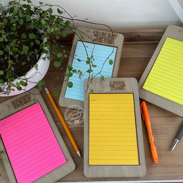 Sticky Note Holder Teacher Gift SVG File, End of Year Teacher Gift ...