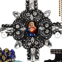 Beaded Crystal Shoulder Patches Motifs Fringe Tassel Epaulets Shoulder ...