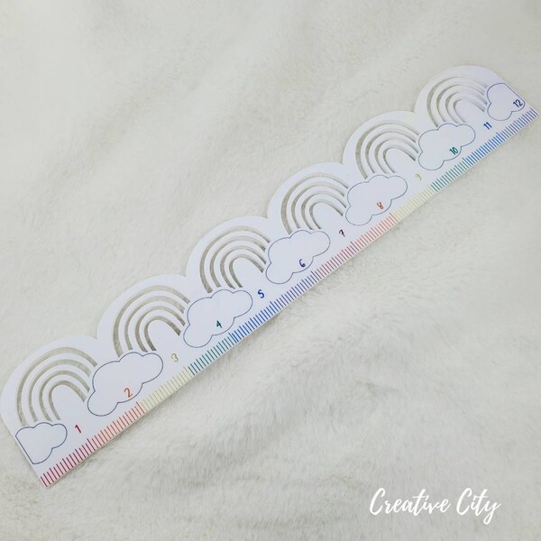 Rainbow Ruler SVG - Digital File - Laser Cut File - Boho Rainbow - DIY ...