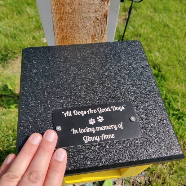 Custom Outdoor Metal Plaque | Engraved With Your Text | Available in ...