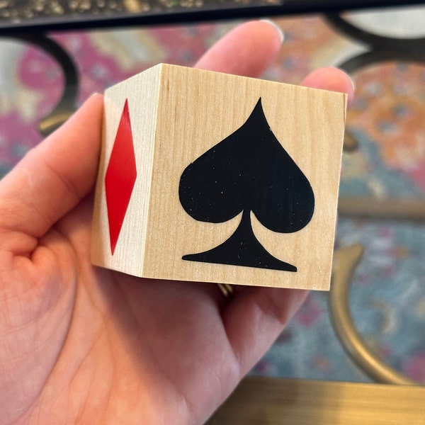 Natural Wood Euchre Trump Cube, "what's Trump?" Cubes, Trump Marker ...