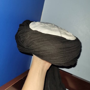 Plain Black Kufi Prayer Hat Takke Ideal for Wrapping Men Kufi Sunnah ...