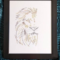 Lion of Judah Word Art Print--names of God Christian Scripture Wall ...