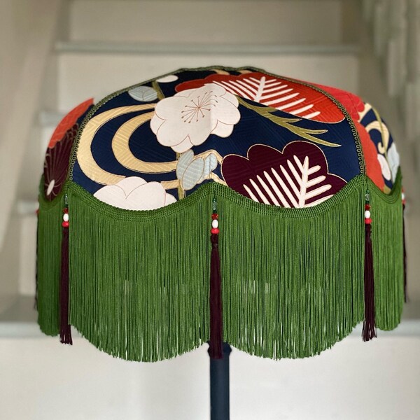 Japanese Raincoat Fabric Ama Coat Fabric Silk Stripes Colour Red and ...