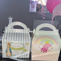 Peter Rabbit Personalised Childrens Party Box Gift Bag Favour - Etsy UK
