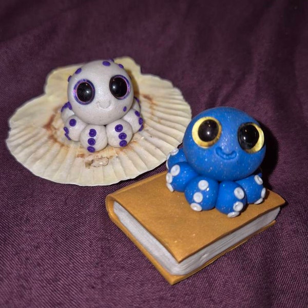 Baby Polymer Clay Octopus Characters - Etsy