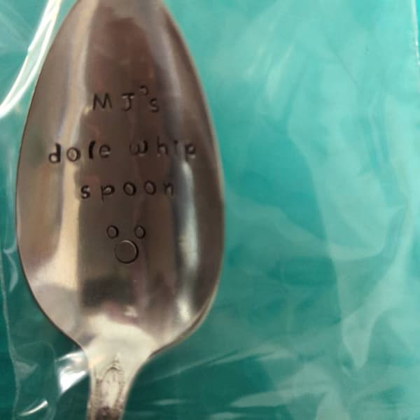 Personalized Ice Cream Spoon | Monogrammed Spoon | Hand Stamped Spoon ...