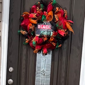 Welcome Deco Mesh Wreath Farmhouse Welcome Wreath Front Door Wreath ...