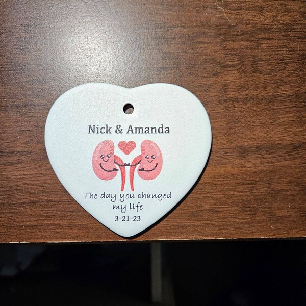 Kidney Ornament, Kidney Transplant Christmas Ornament, Kidneyversary ...